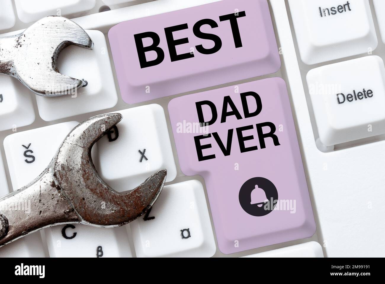 Hand writing sign Best Dad Ever. Word for Appreciation for your father ...