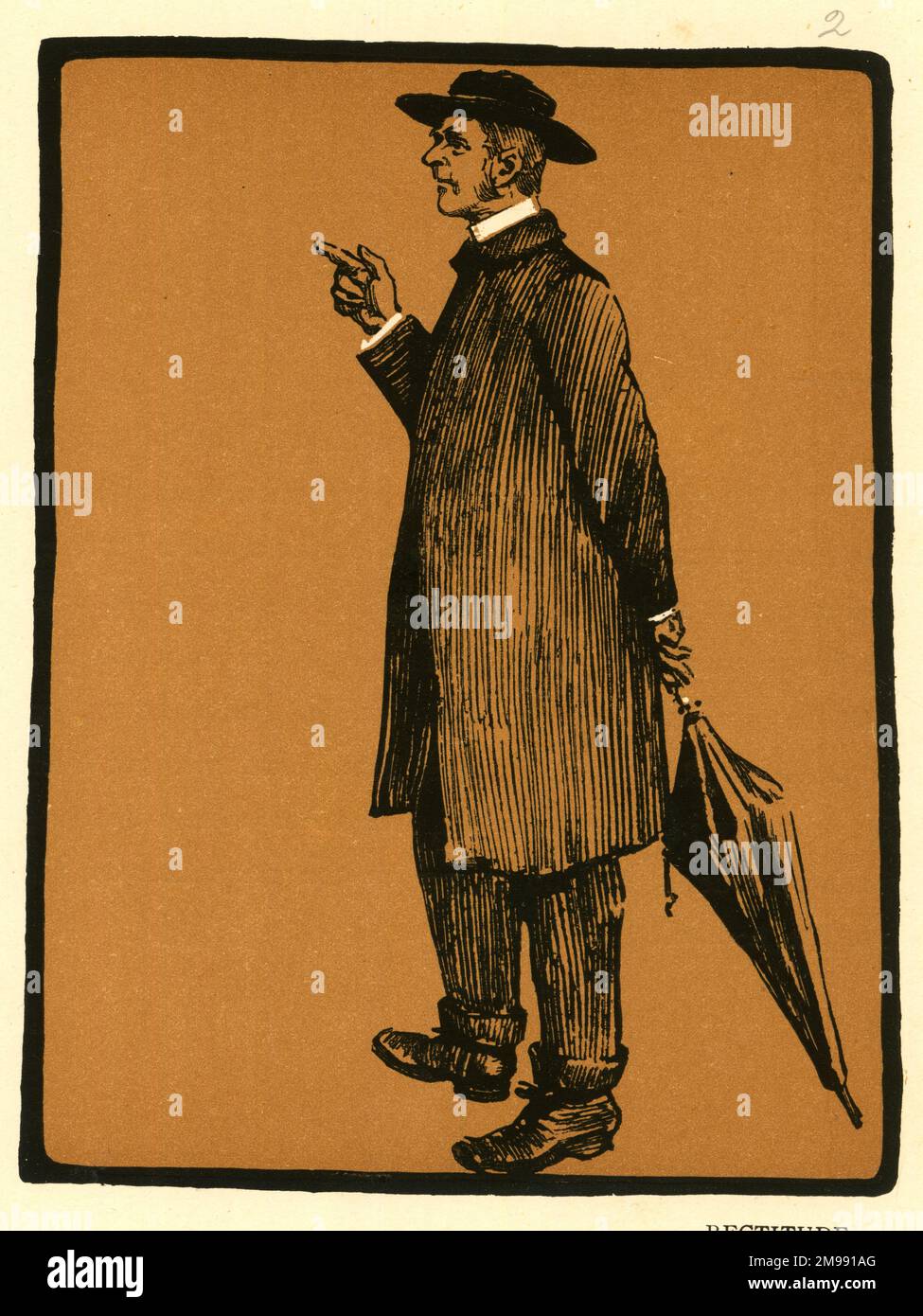 Some Clerical Types by John Kendal, Rectitude Stock Photo - Alamy