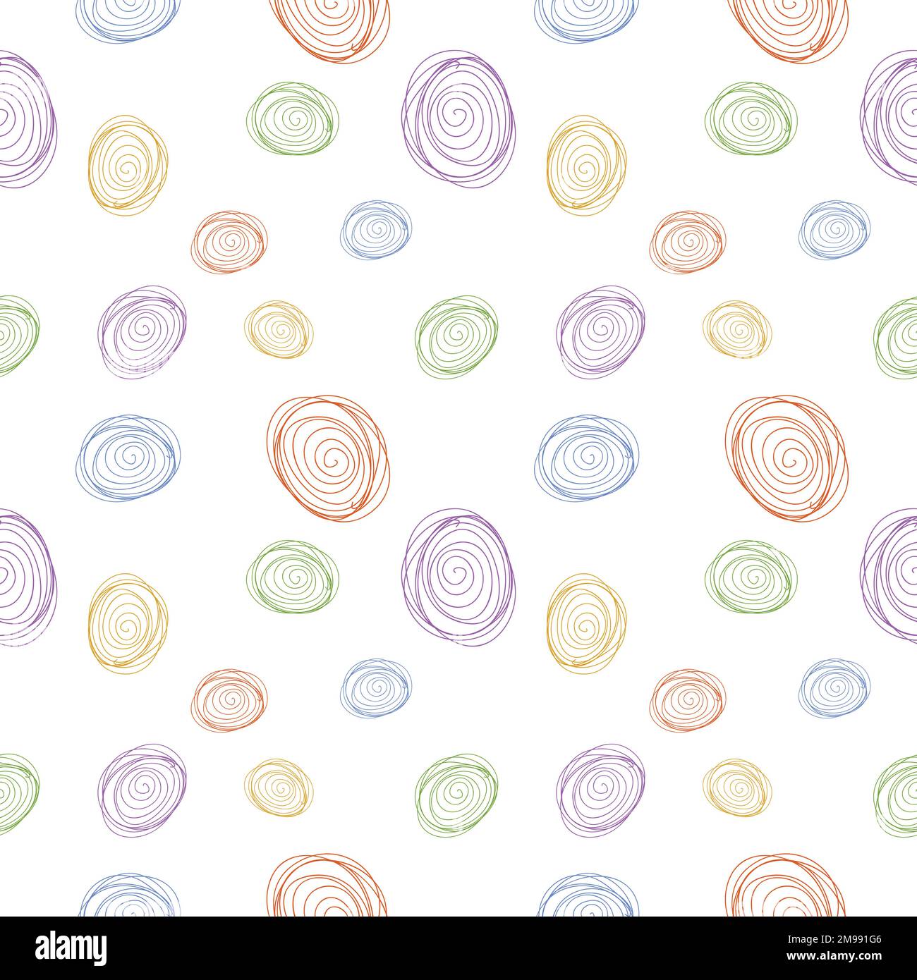 Seamless pattern design shape abstract doodle background illustration ...