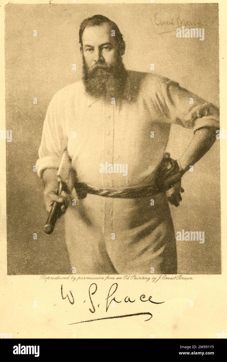W G Grace, legendary cricketer Stock Photo - Alamy