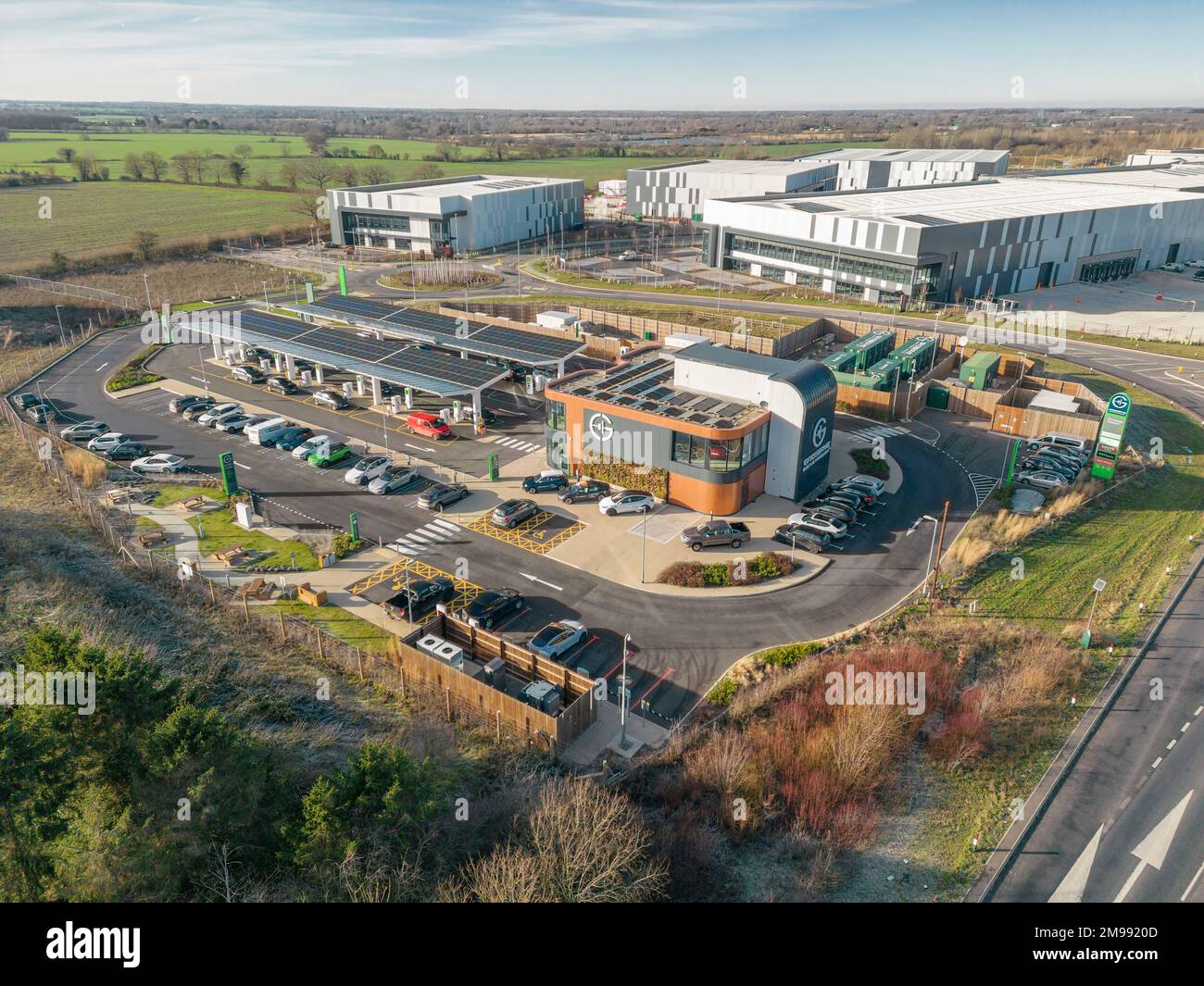 Gridserve Electric Forecourt Stock Photo - Alamy