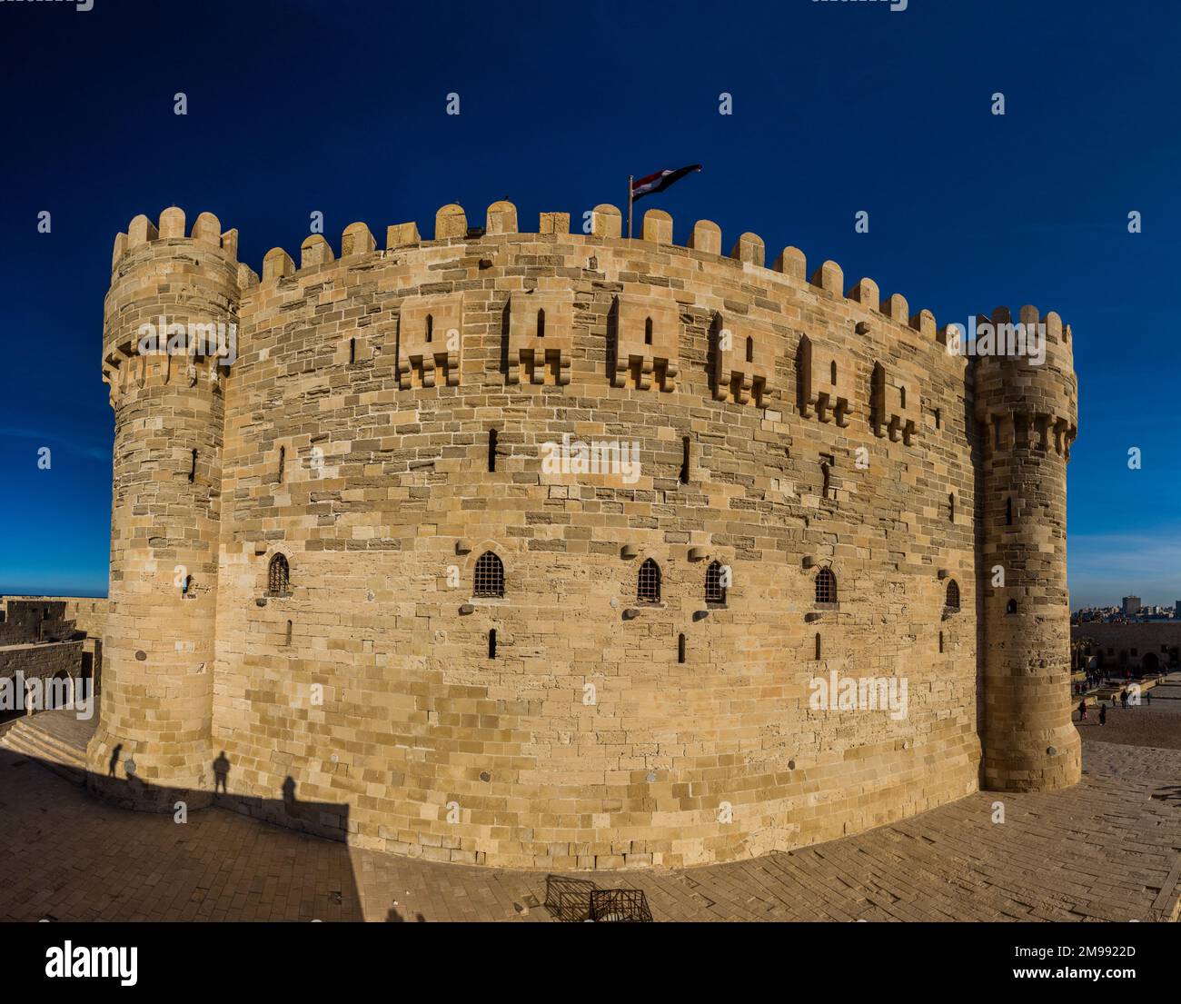 Citadel of Qaitbay (Fort of Qaitbey) in Alexandria, Egypt Stock Photo ...