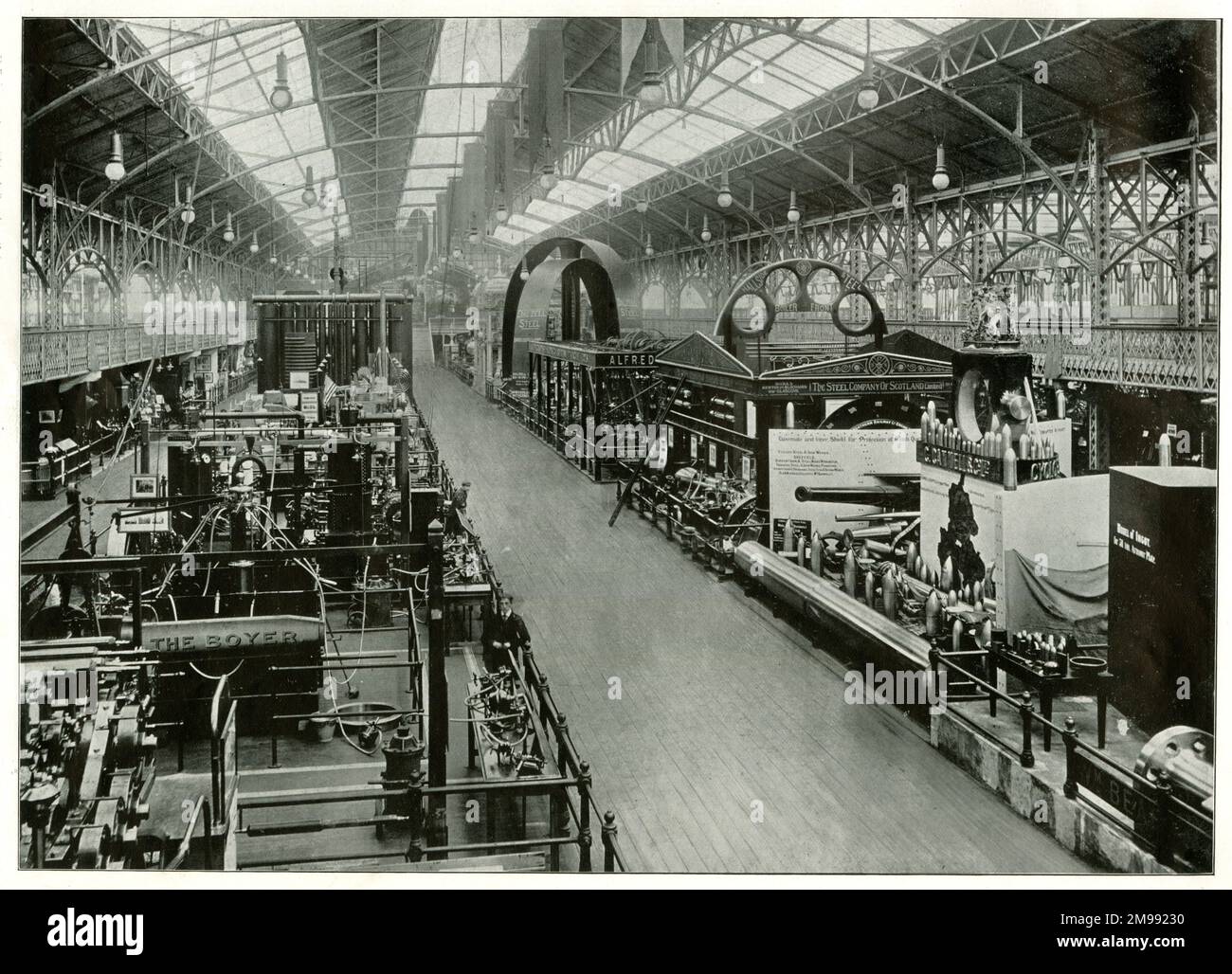 Glasgow International Exhibition, 1901 - The Machinery Hall Stock Photo ...