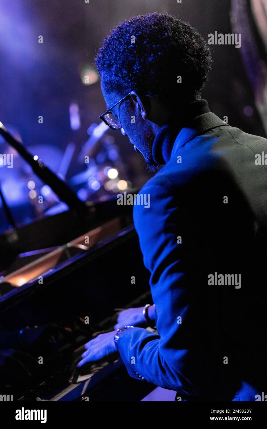 Luther Allison, piano performs with Samara Joy during Winter JazzFest ...