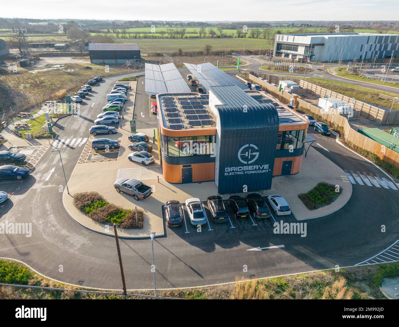 Gridserve Electric Forecourt Stock Photo - Alamy