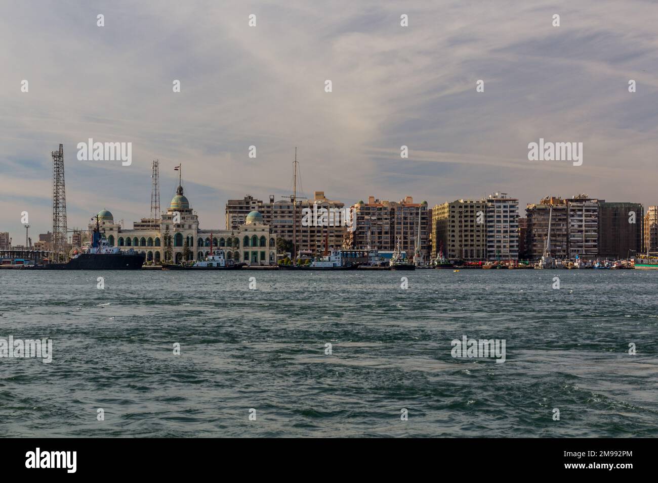 Skyline of Port Said, Egypt Stock Photo - Alamy
