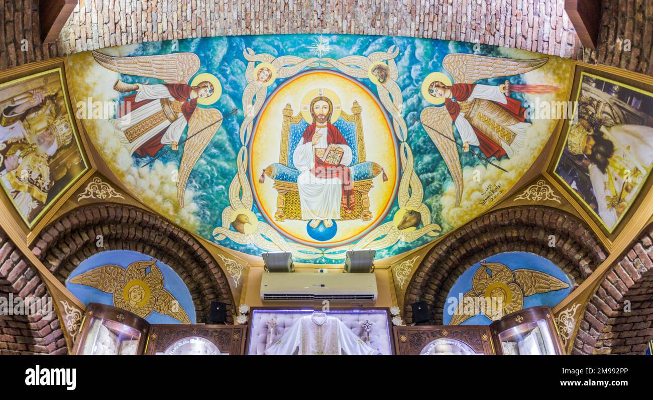 Saint bishoy coptic monastery icon hi-res stock photography and images ...