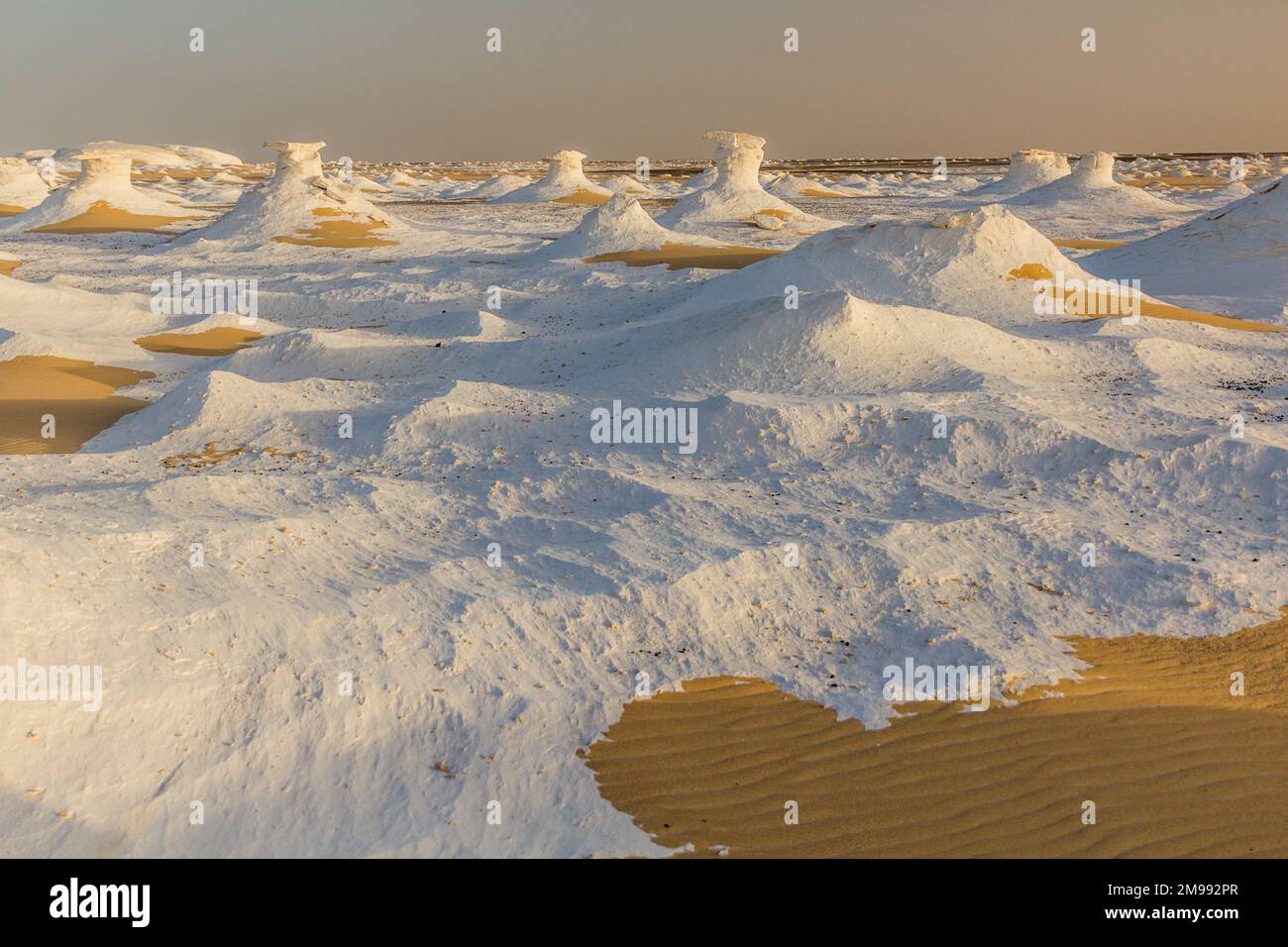 Chalk rock formations in the White Desert, Egypt Stock Photo - Alamy