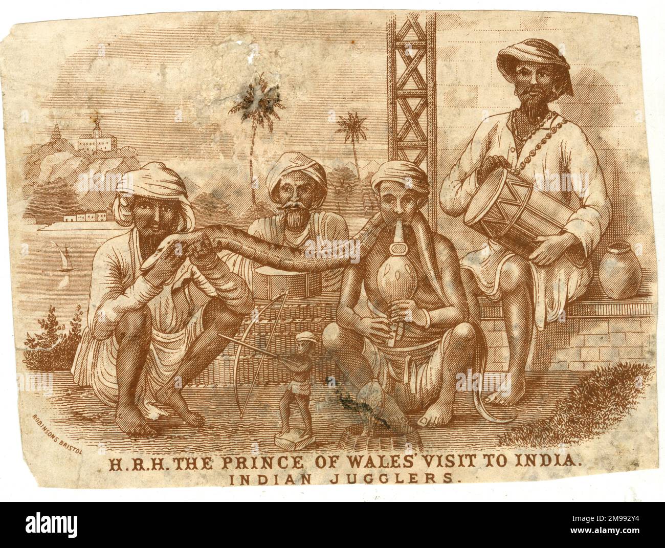 Prince of Wales visit to India in 1876 - Indian Jugglers Stock Photo ...