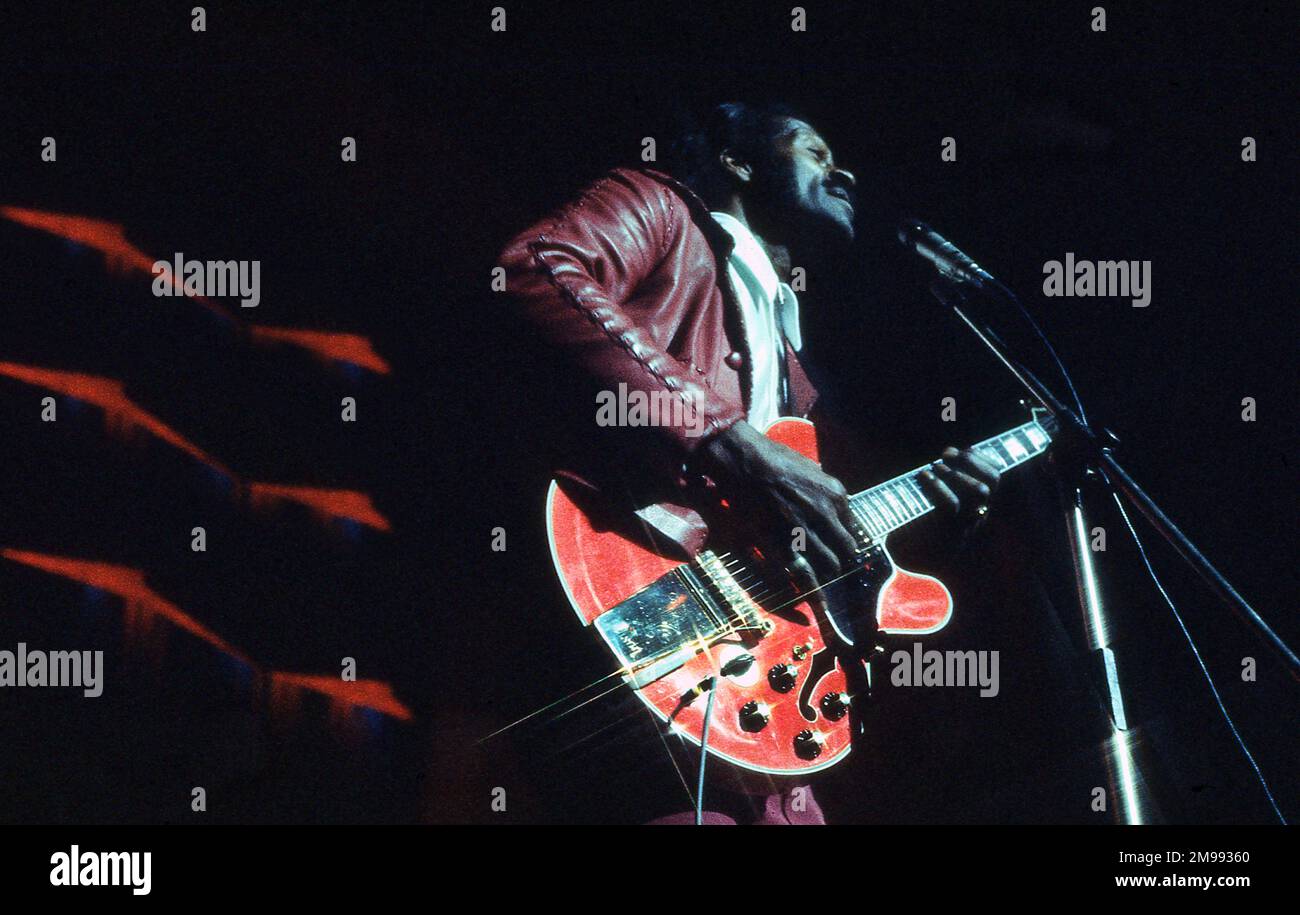 Chuck Berry Concert London 1975 Stock Photo - Alamy