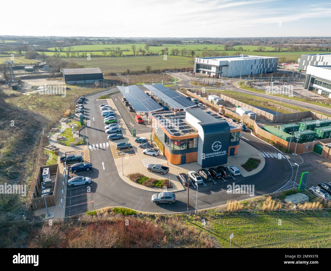 Gridserve Electric Forecourt Stock Photo - Alamy