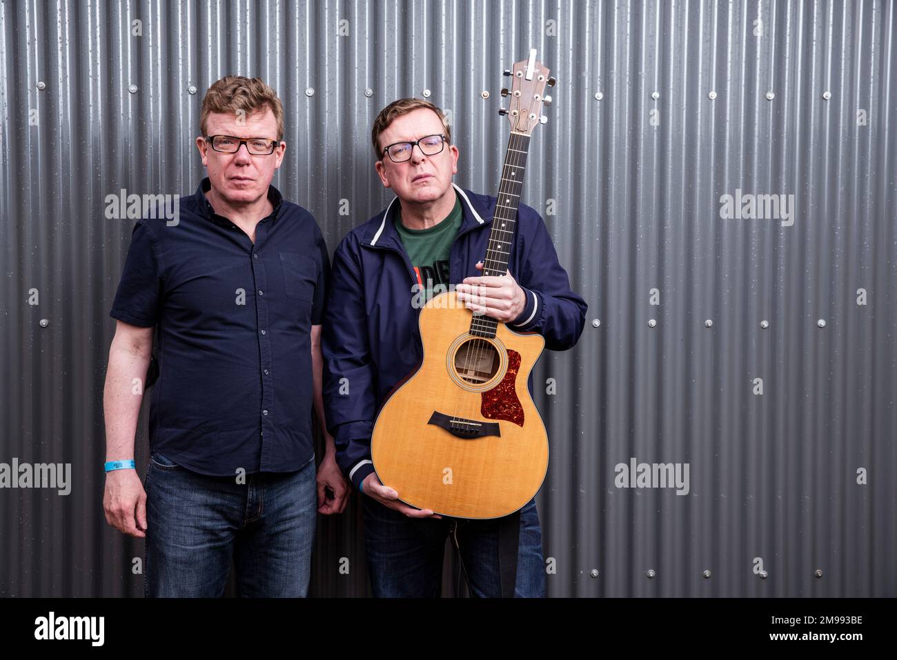 The Proclaimers, brothers Craig Reid and Charlie Reid, backstage at ...