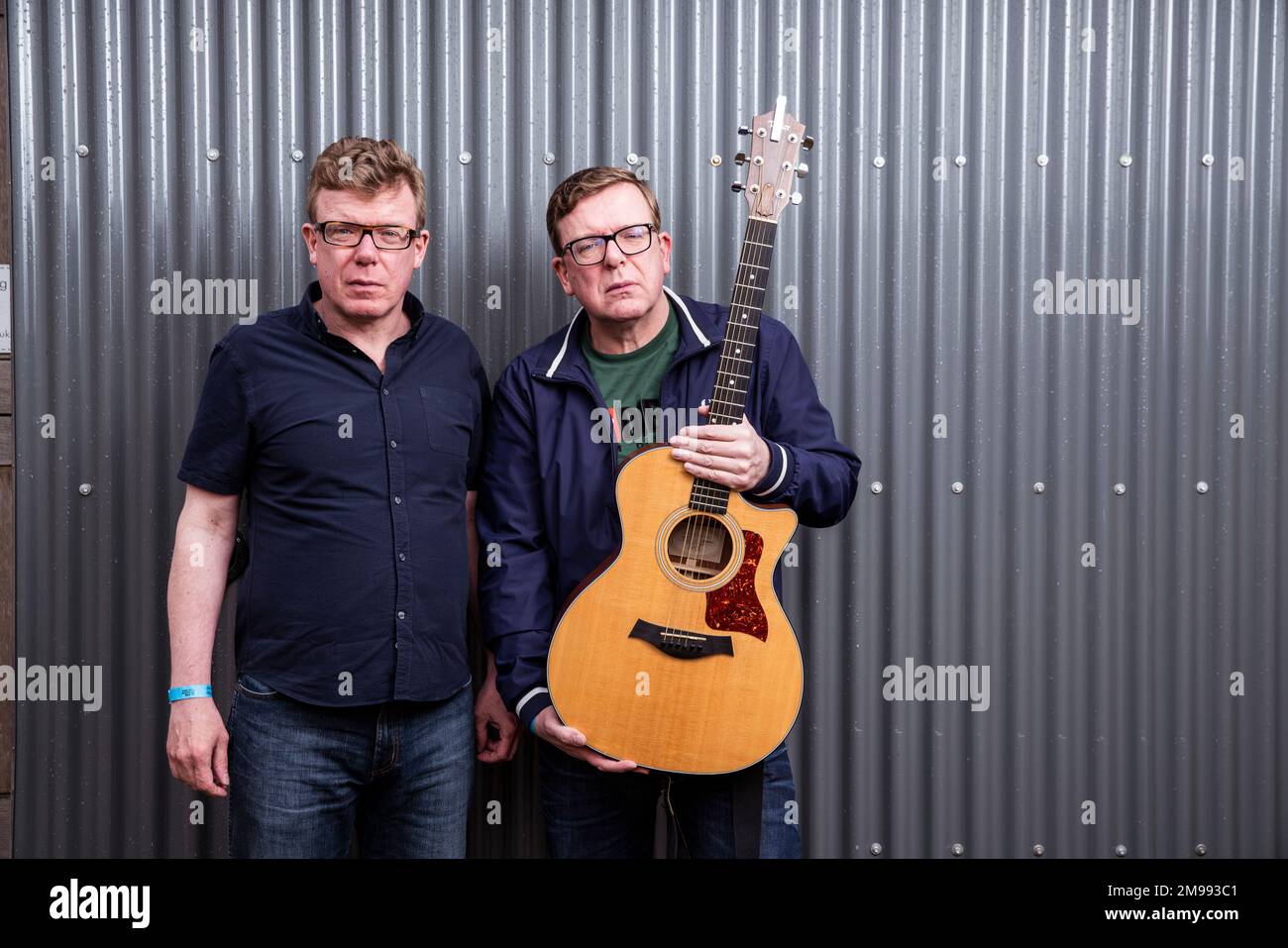 The Proclaimers, brothers Craig Reid and Charlie Reid, backstage at ...
