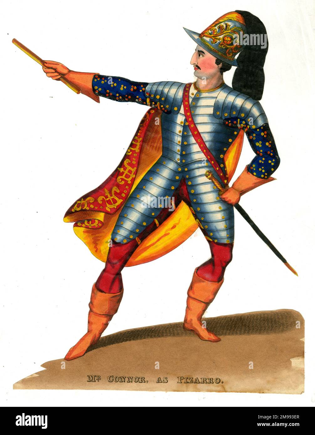 Toy Theatre, Mr Connor as Pizarro Stock Photo - Alamy