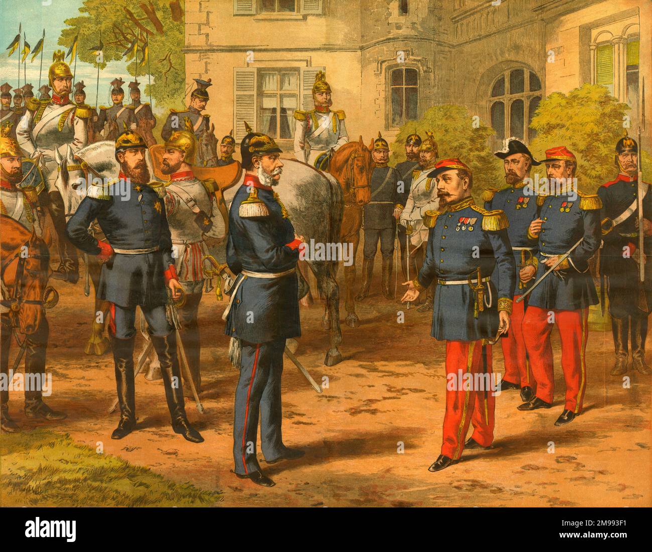 The Surrender at Sedan, 9 September 1870, during the Franco-Prussian ...