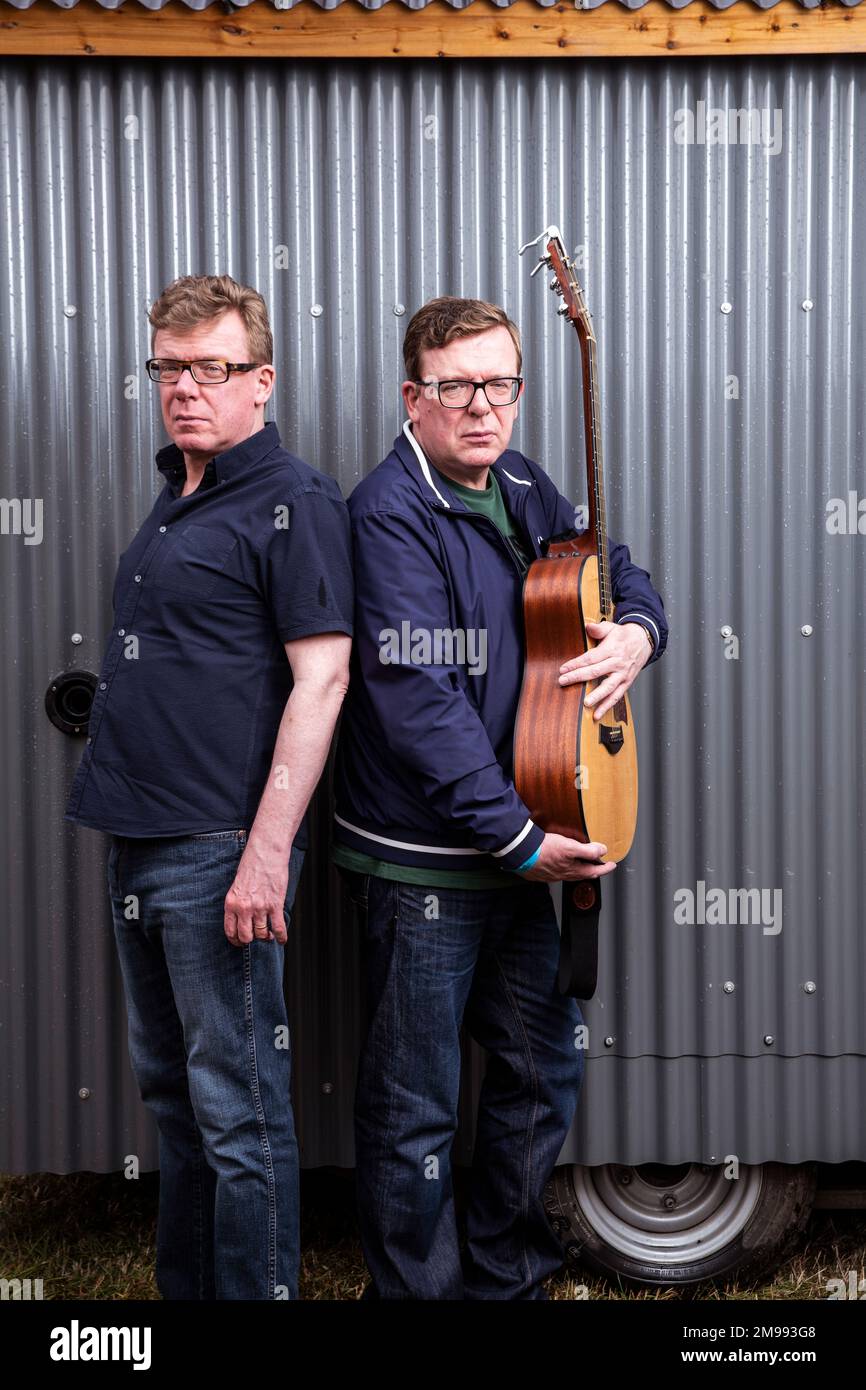 The Proclaimers, brothers Craig Reid and Charlie Reid, backstage at ...