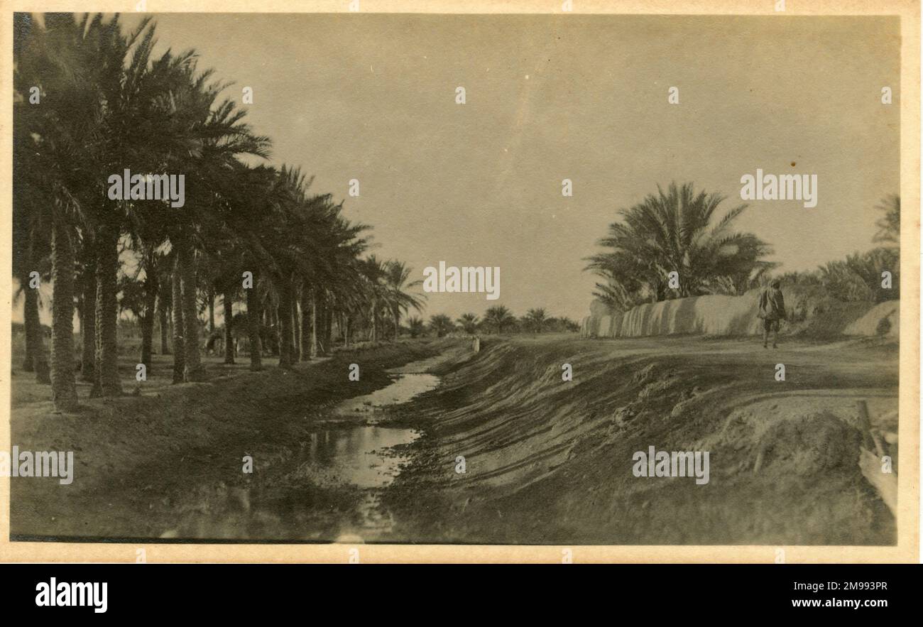 Bellum Creek, Shaiba, Basra, Iraq, during the First World War Stock ...
