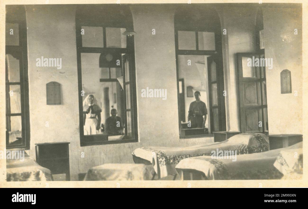 Wards in Beil Naura Hospital, Basra, Iraq, during the First World War ...