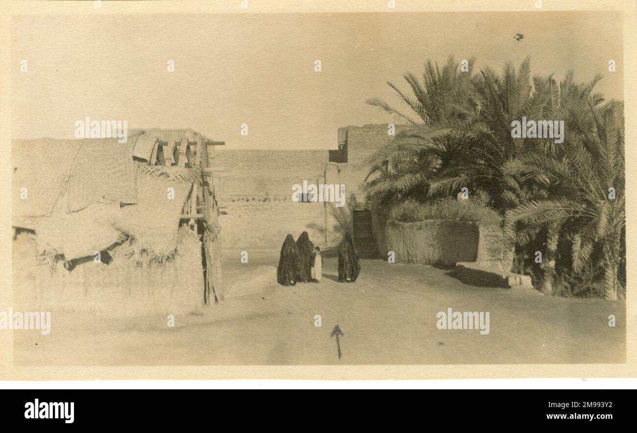 Route by which British troops entered Basra, Iraq, on 22 November 1914 ...