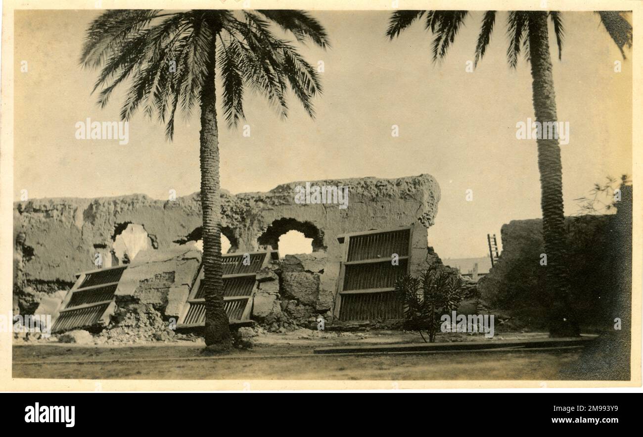 Remains of old British Residence, Lynch's grounds, Magill, Basra, Iraq ...