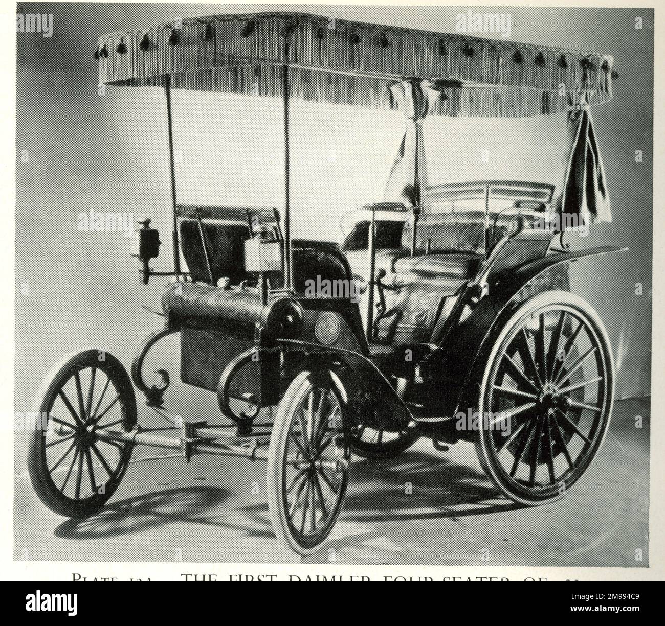 Early Motor Cars - First Daimler Four-Seater, 1889 Stock Photo - Alamy