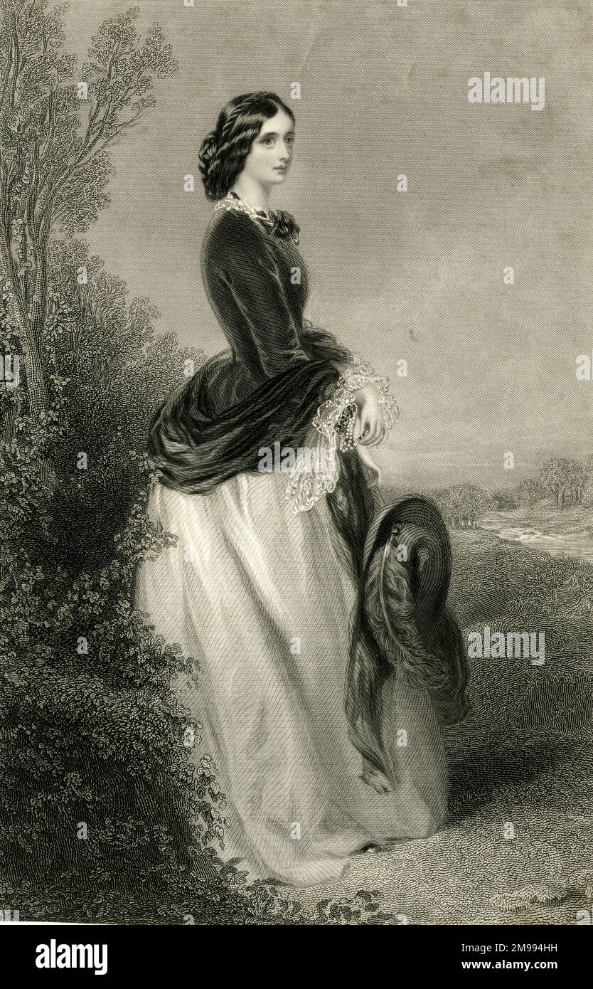 Lady John Manners, wife of the Duke of Rutland Stock Photo - Alamy