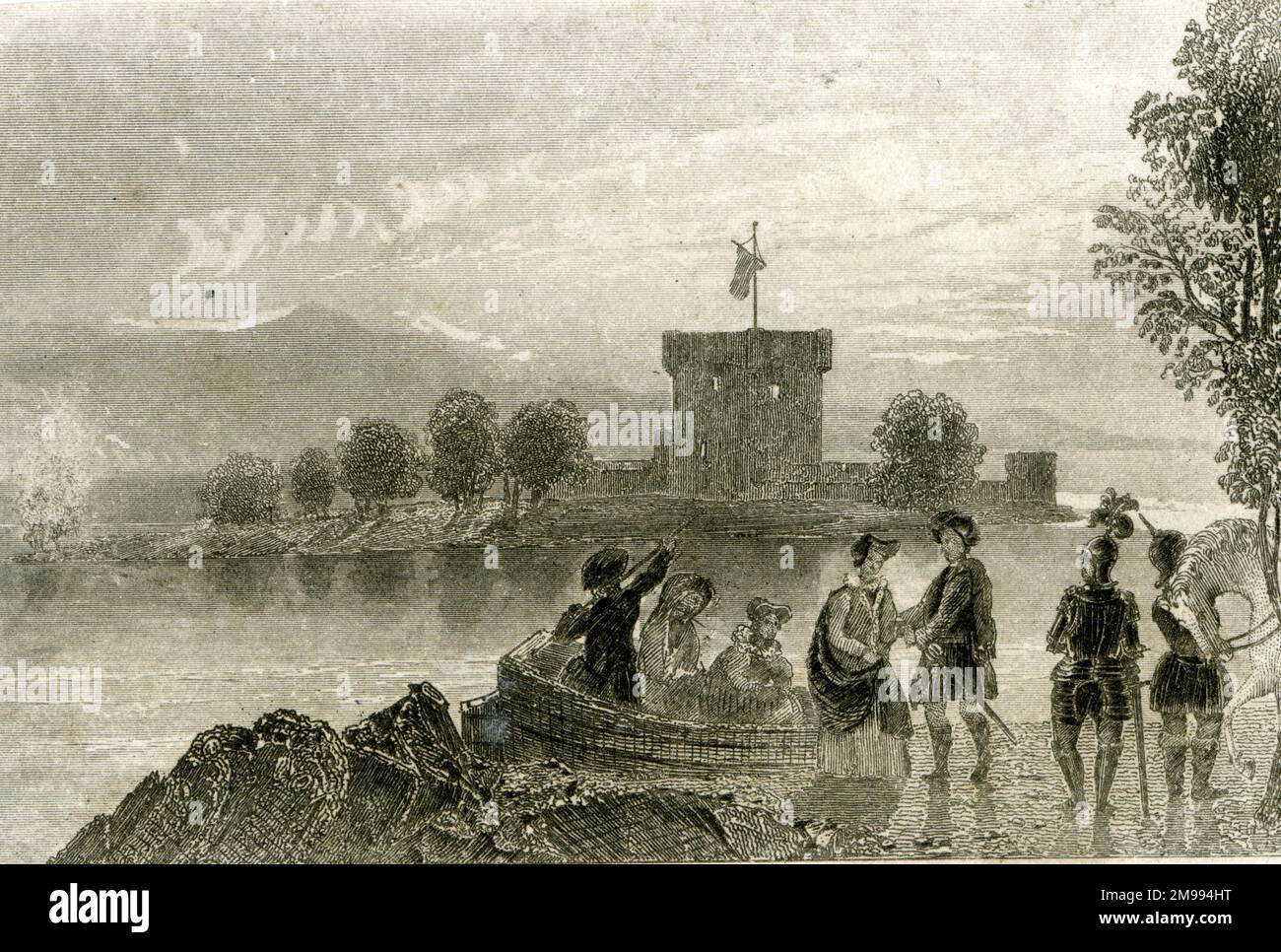 Loch leven castle boat hi-res stock photography and images - Alamy