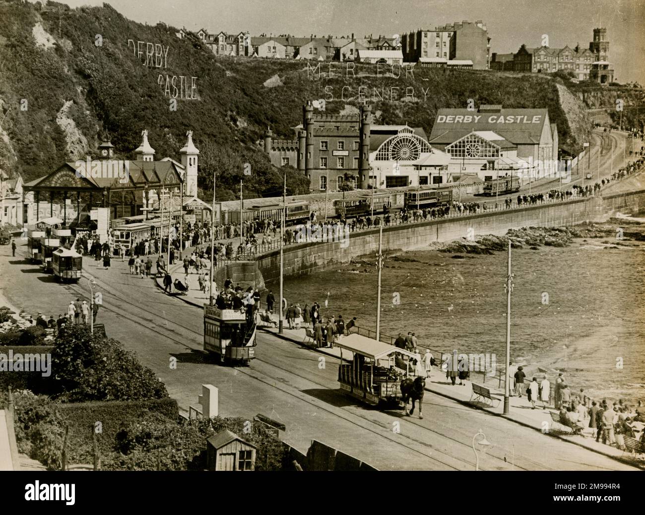 Queen's Promenade, Douglas, Isle of Man, August 1933 Stock Photo - Alamy