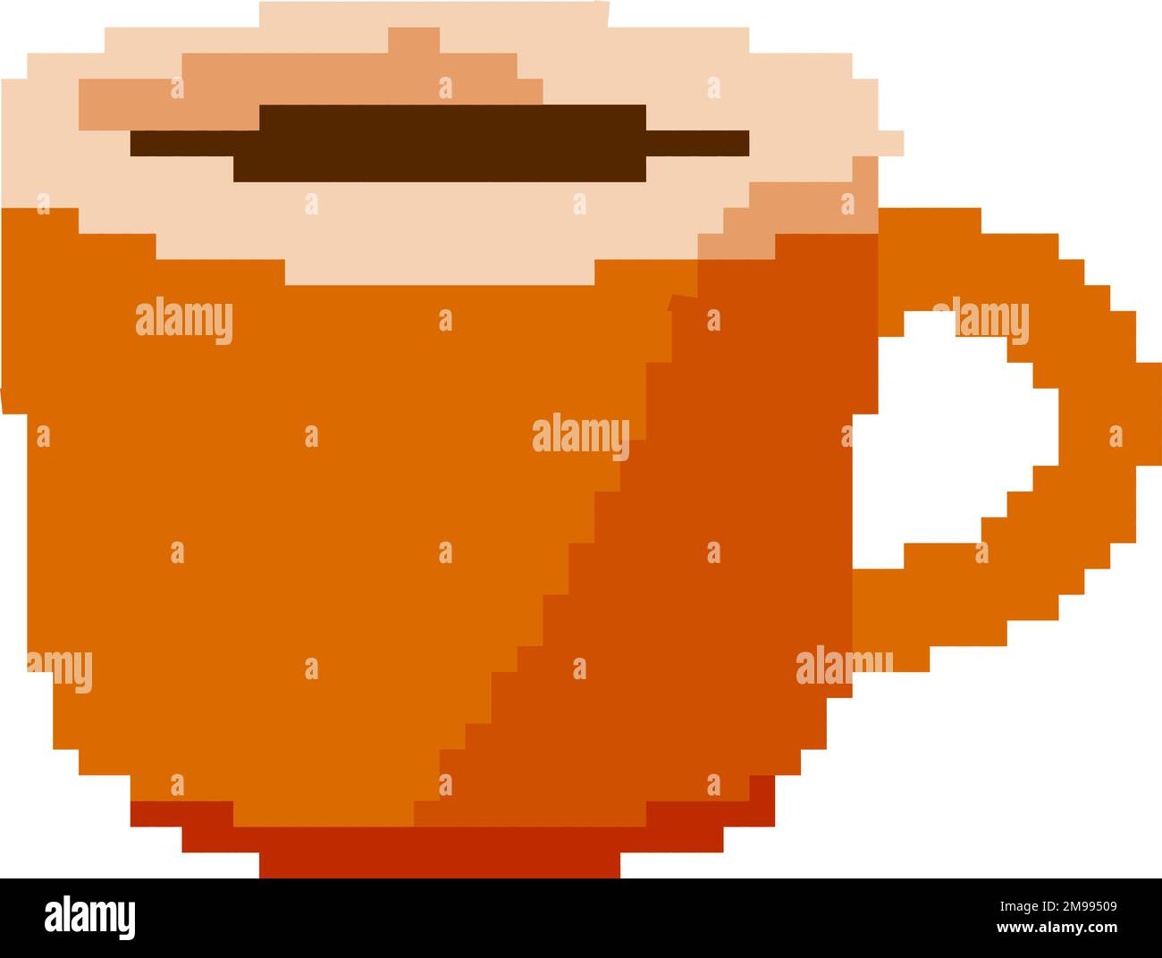Brown mug.Vector illustration that is easy to edit Stock Vector Image ...