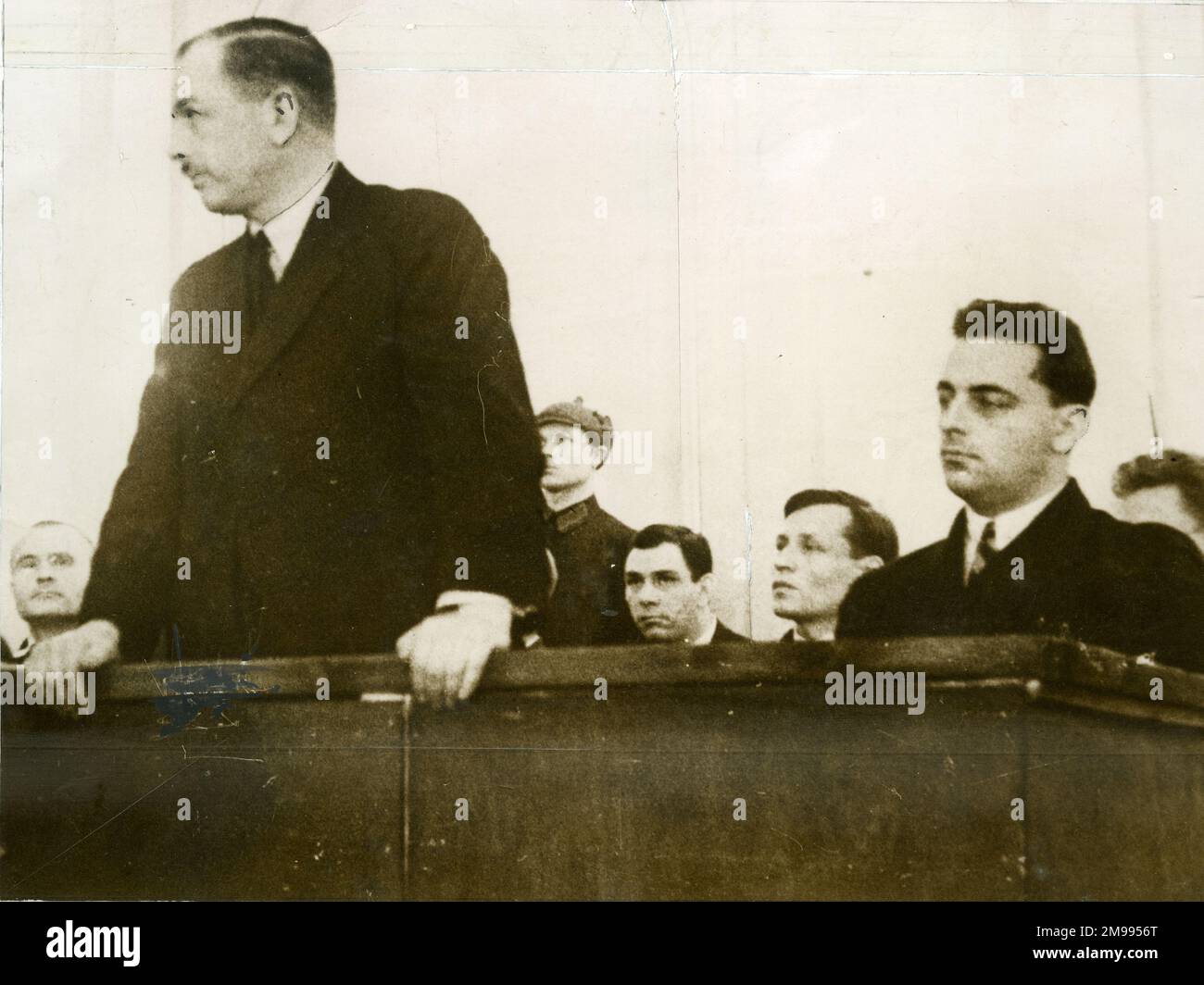 Leslie Thornton in the dock, at a trial in Moscow of employees of the ...