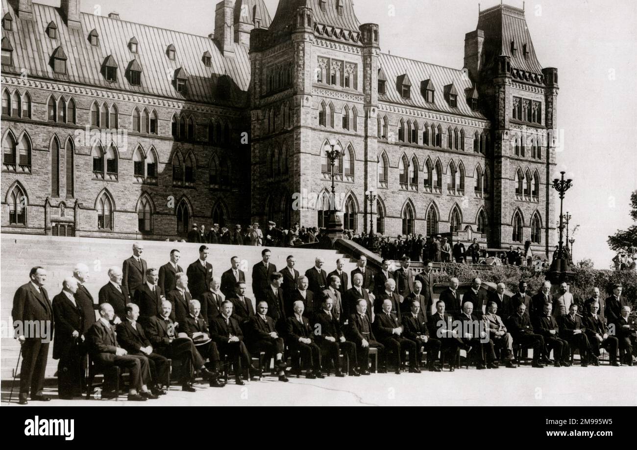 Ottawa Conference Group, 10 August 1932, outside the Canadian ...