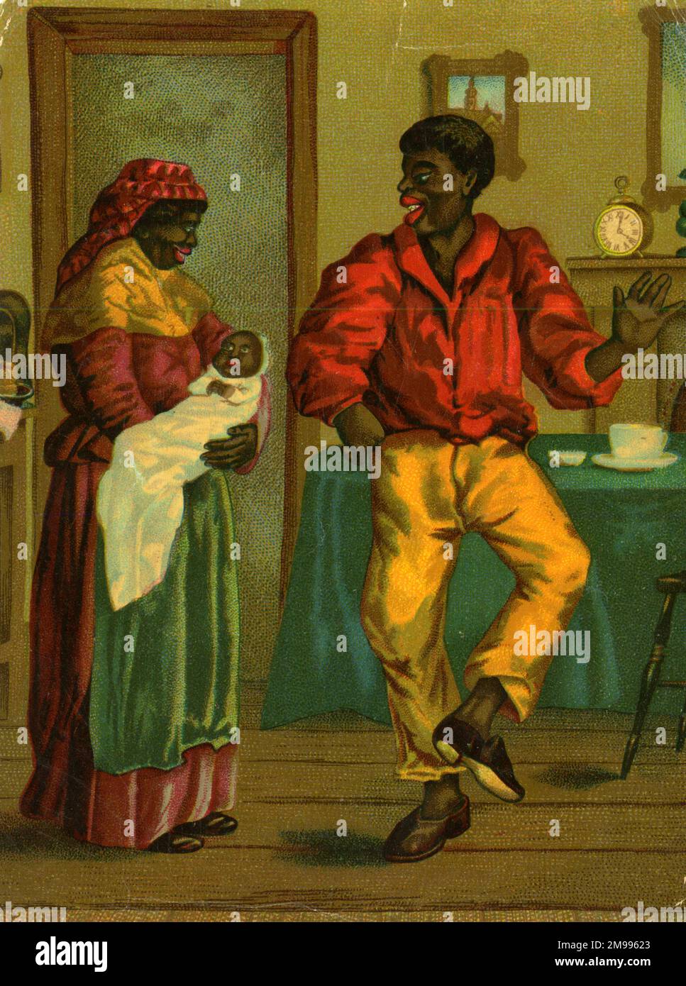 American Racial Stereotypes - The First Child Stock Photo - Alamy