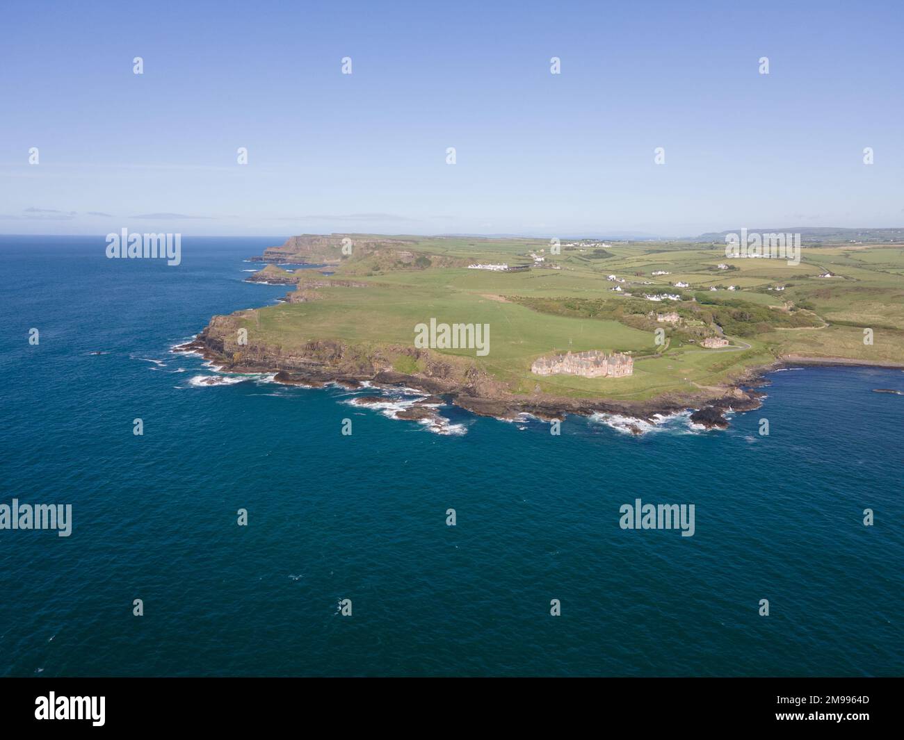 Ireland, Giant Causeway - 05 27 2022: View from above of the Giant ...