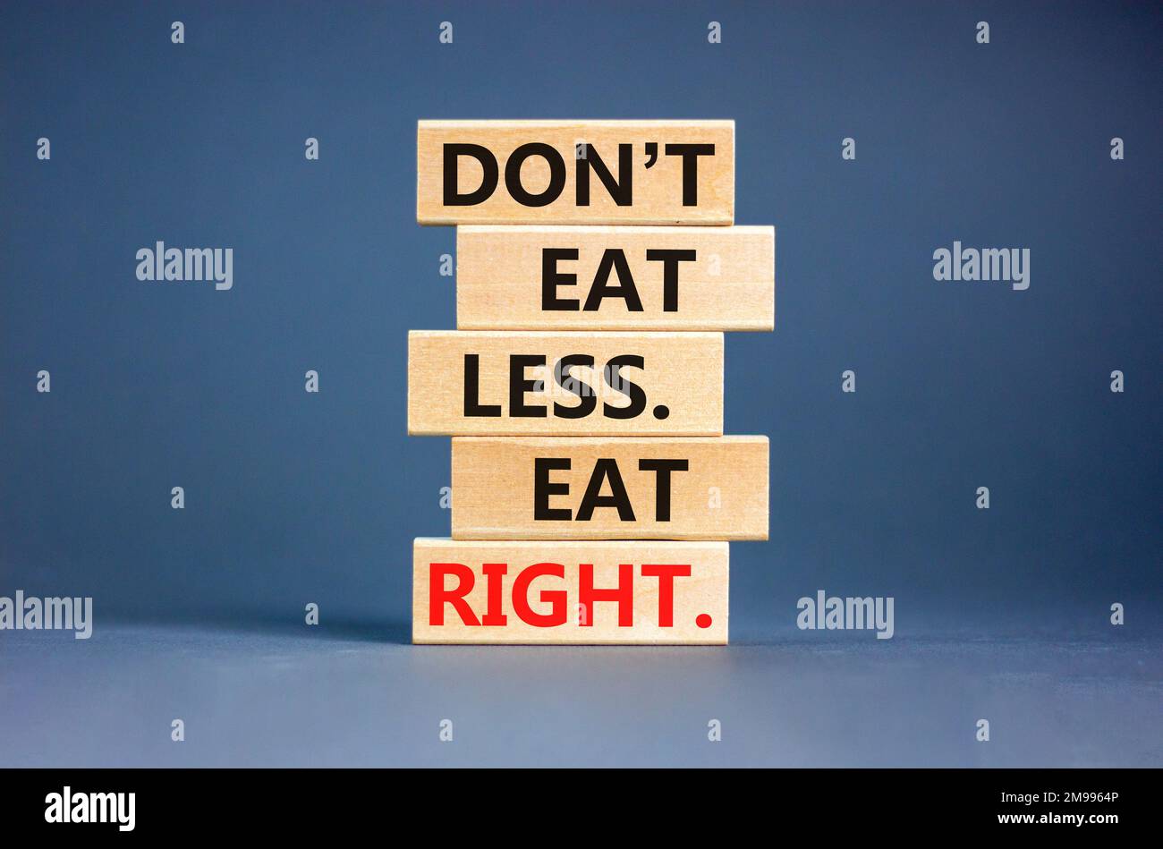 Eat less or right symbol. Concept words Do not eat less, eat right on ...