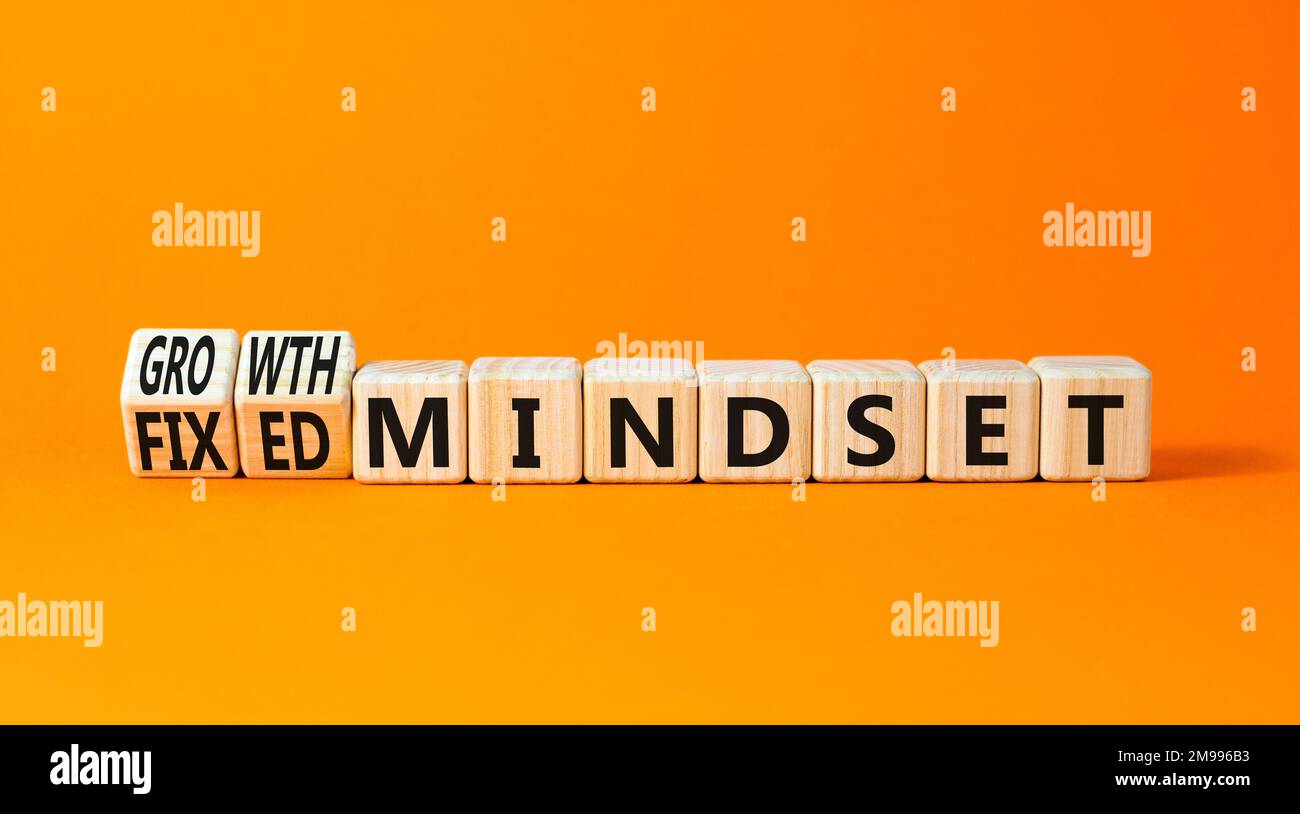 Growth or fixed mindset symbol. Concept words Growth mindset and Fixed ...