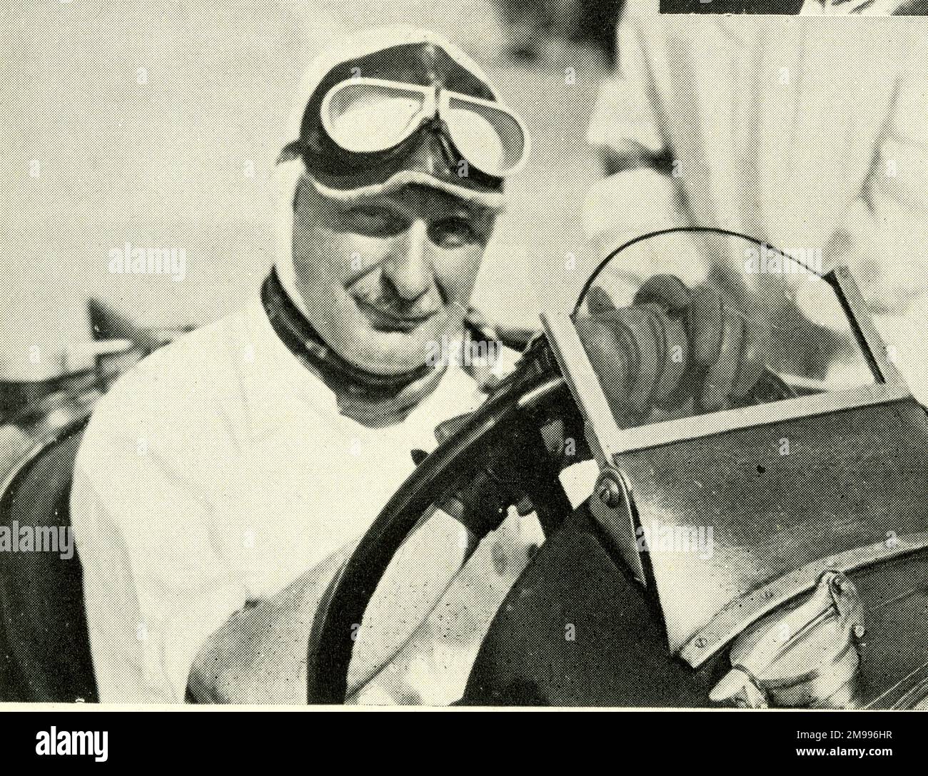 Kaye Don at the wheel of his racing car Stock Photo - Alamy