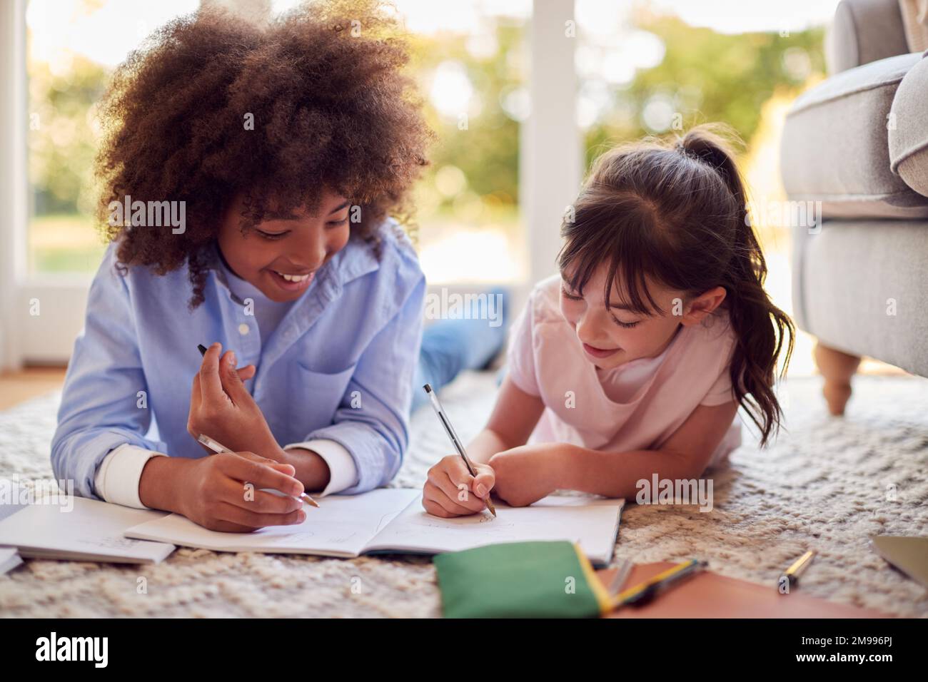African american boy doing homework hi-res stock photography and images ...