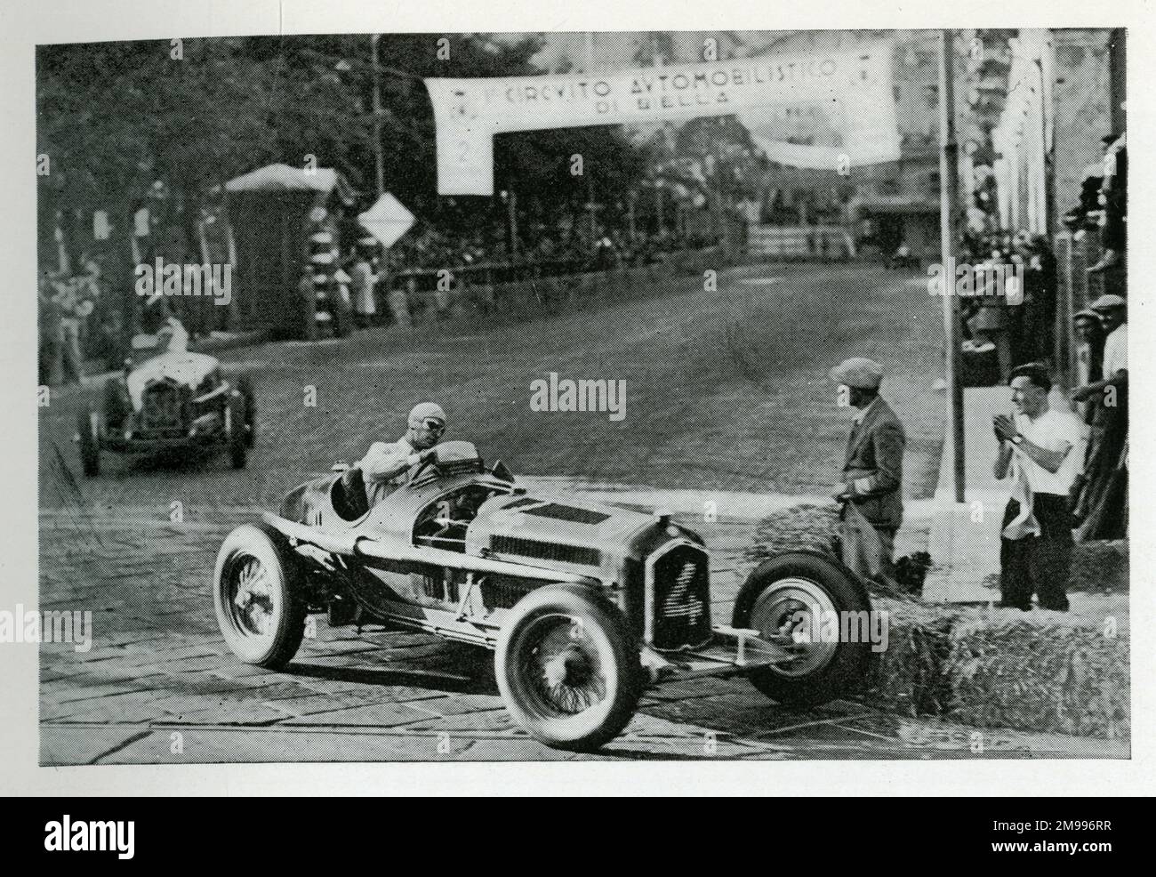 Count Felice Trossi, winner of the race, on the first Biella circuit ...