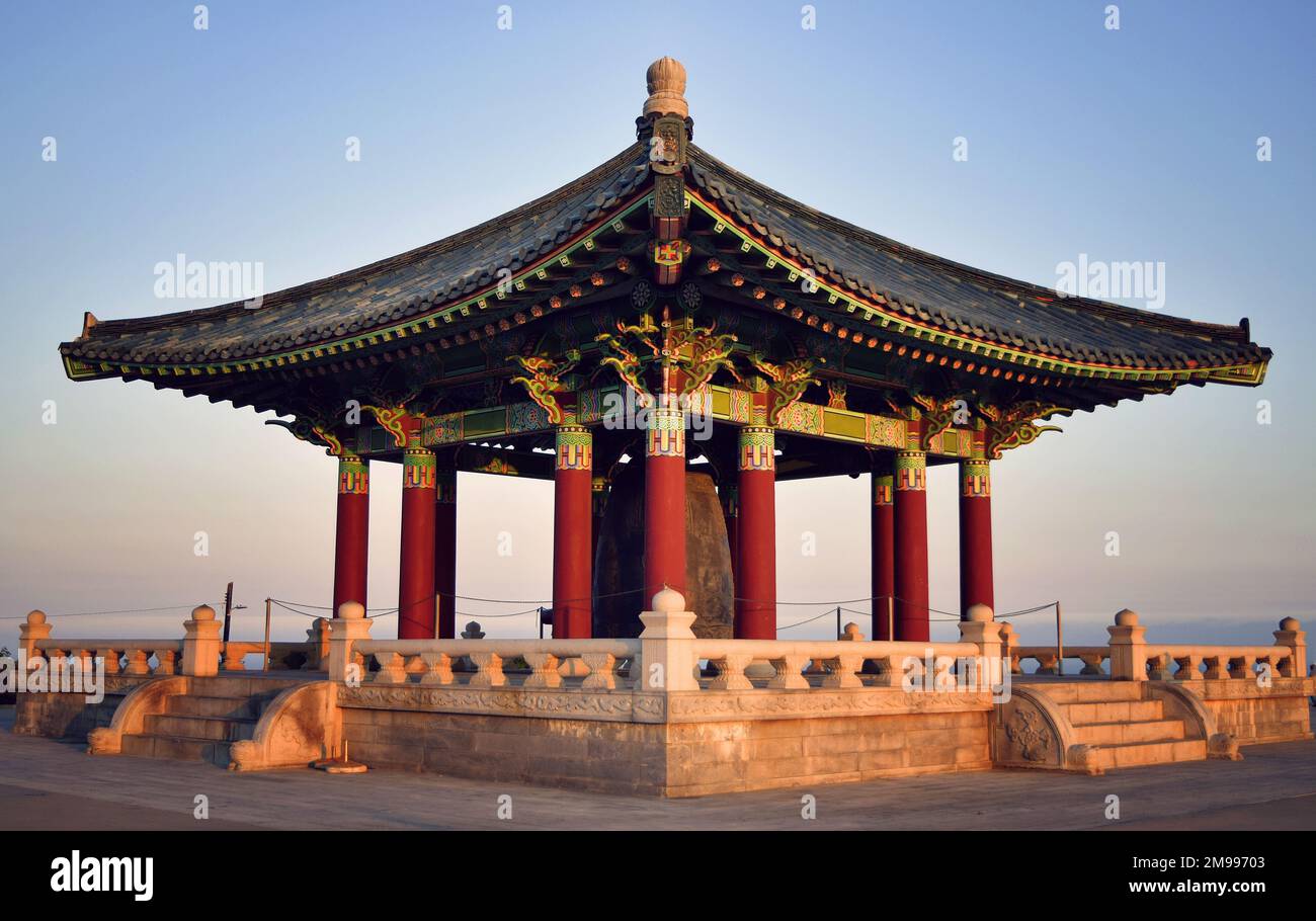 A Korean Friendship Bell in San Pedro Stock Photo - Alamy