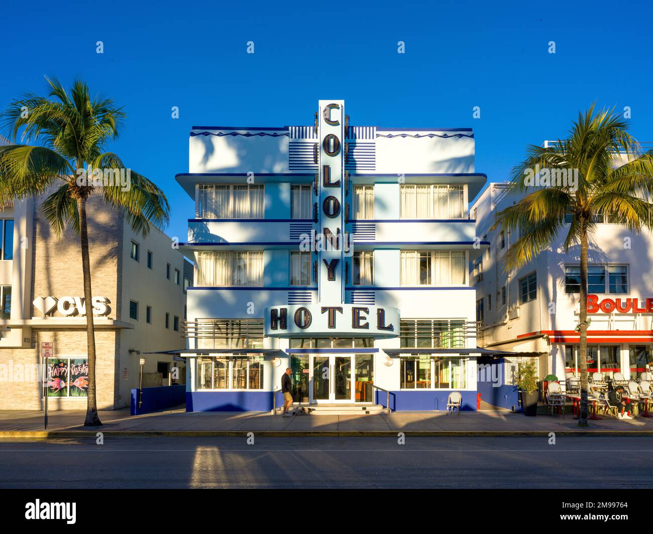 Colony Hotel, Ocean Drive,South Miami Beach, Miami,Florida,USA Stock ...