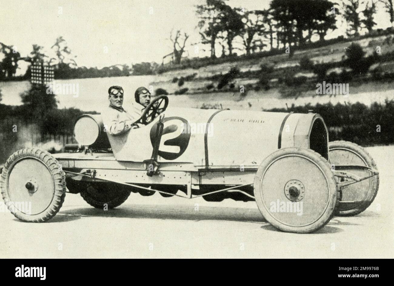 Sir Malcolm Campbell at the wheel of his first Blue Bird, a Darracq ...