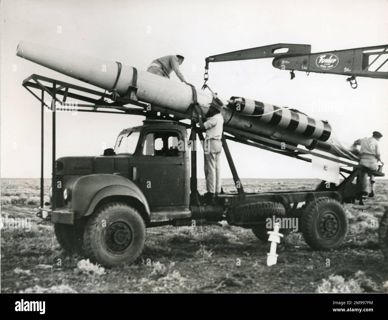 Bristol Bobbin recoverable ramjet test vehicle is recovered after ...