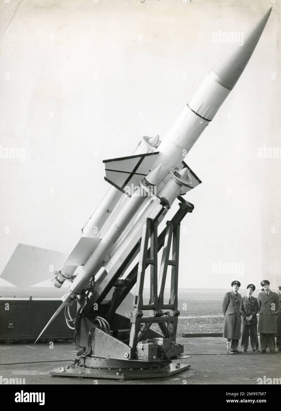 Prince Philip inspecting a Bristol Bloodhound surface-to-air guided ...