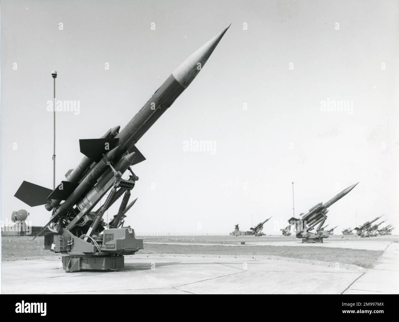 Bristol Bloodhound surface-to-air guided missiles Stock Photo - Alamy