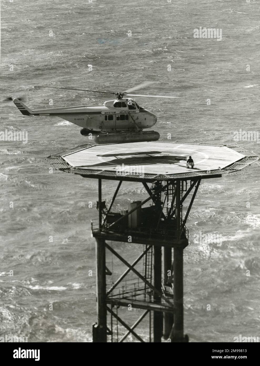 Westland Whirlwind Series 3, G-AOZK, of Bristow Helicopters Stock Photo ...