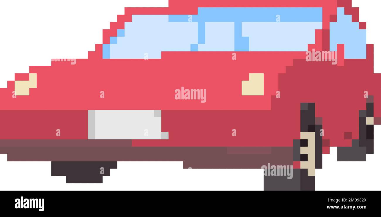 Pixel art cars hi-res stock photography and images - Alamy