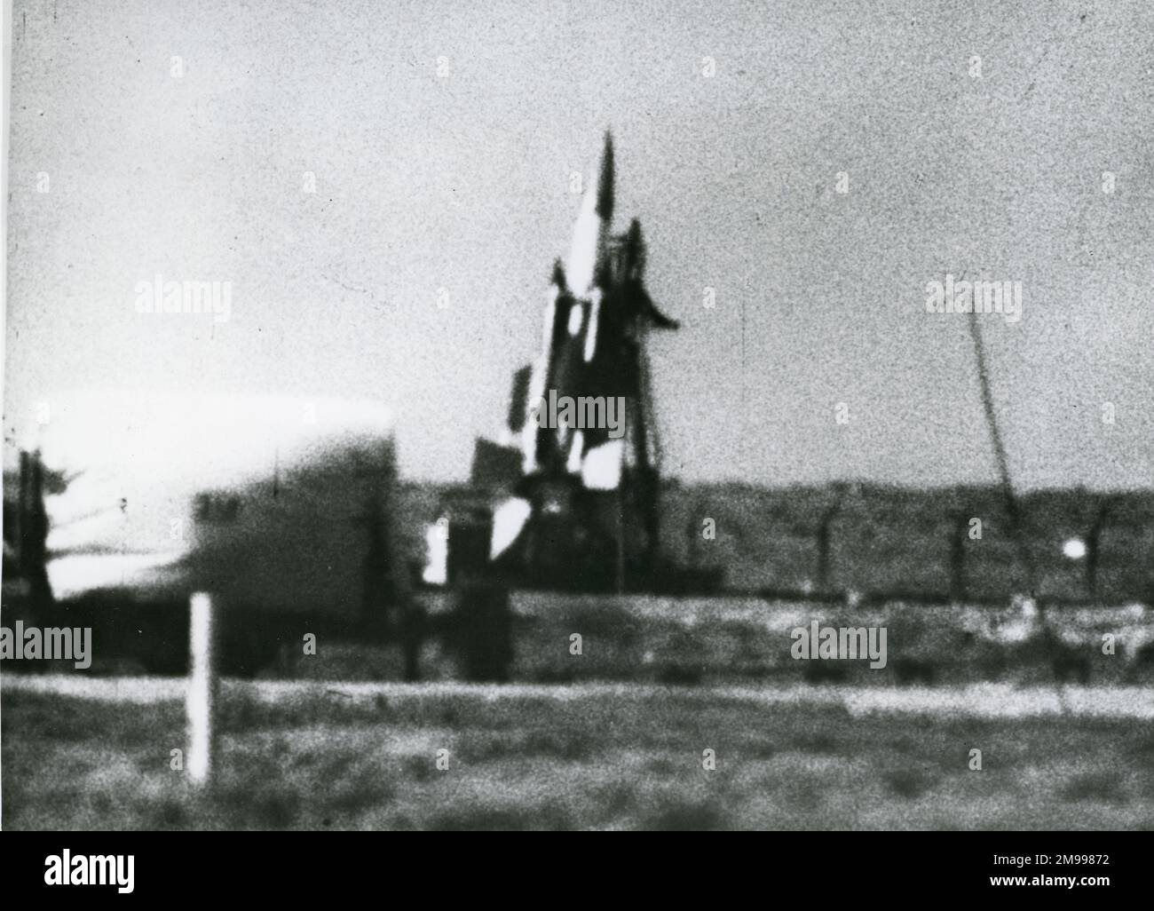 English Electric Thunderbird surface-to-air guided missile immediately ...