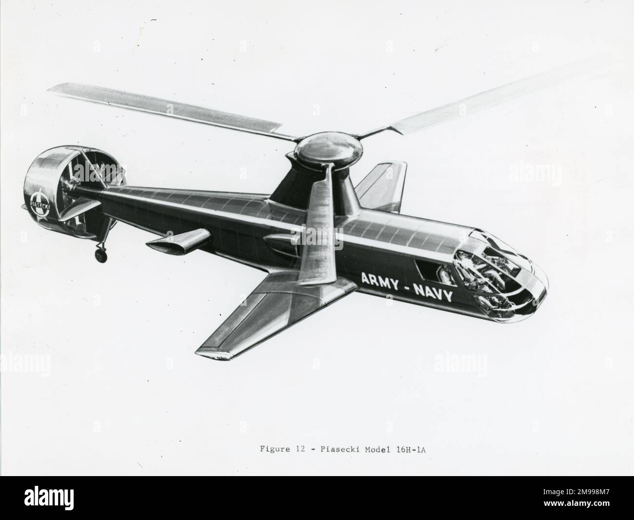 Artist?s concept of the Piasecki 16H-1A Pathfinder II Stock Photo - Alamy