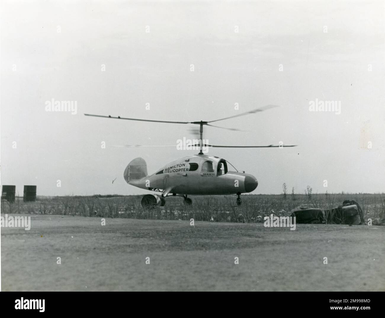 Hamilton Co-Axial Helicopter, NX41970 Stock Photo - Alamy