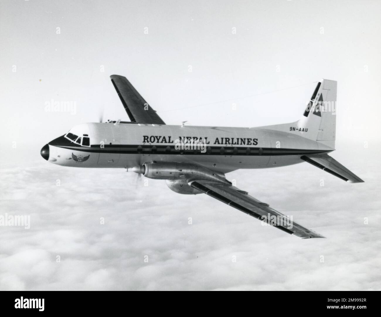 Hawker Siddeley HS748 Series 2A, 9N-AAU, of Royal Nepal Airlines Stock ...